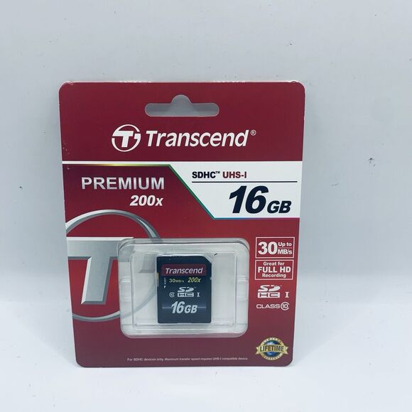 Transcend | Office | Transcend Sdhc 6gb Class 1 Sd30 Flash Card Premium 200x New | Poshmark